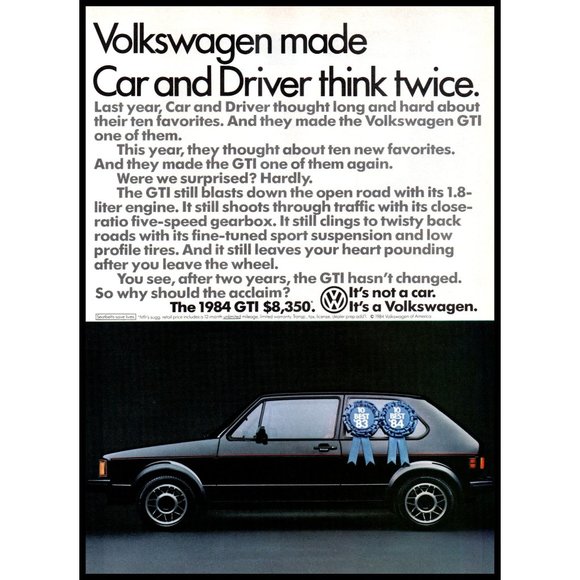 Volkswagen | Art | 984 Vw Volkswagen Golf Gti Black Hatchback Vintage ...